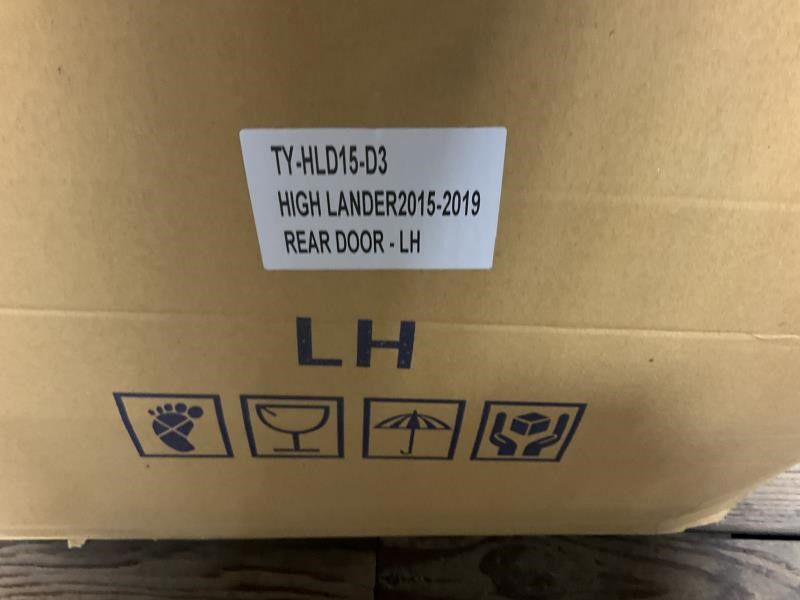 2019 Toyota Highlander Rear Door Assembly